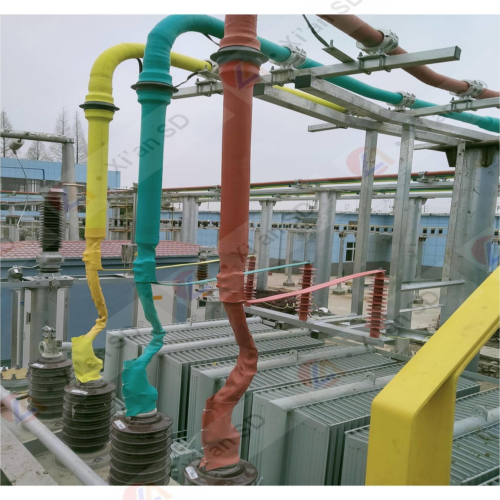 15kV Extruded Copper Aluminium Full Insulate Busbar